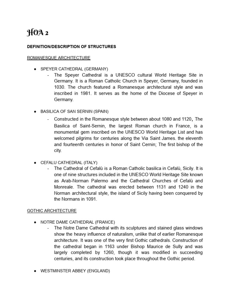 Definition-Description of Structures | PDF
