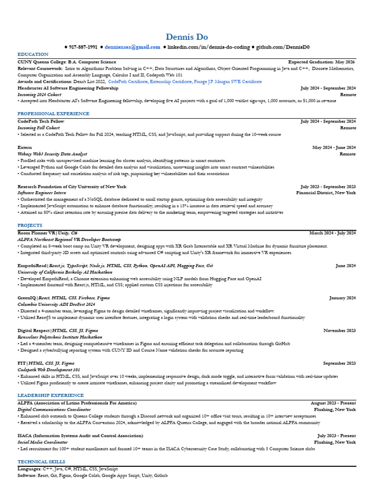 My Offical Resume | PDF