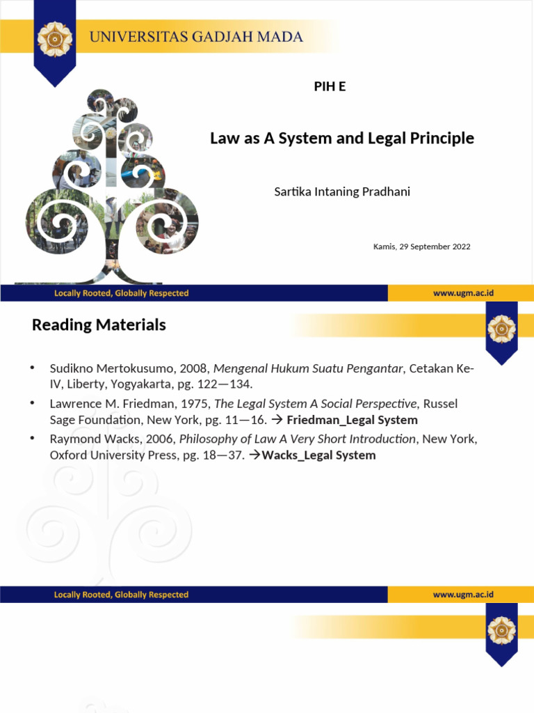 PIH - Sistem Hukum Dan Prinsip Hukum | PDF