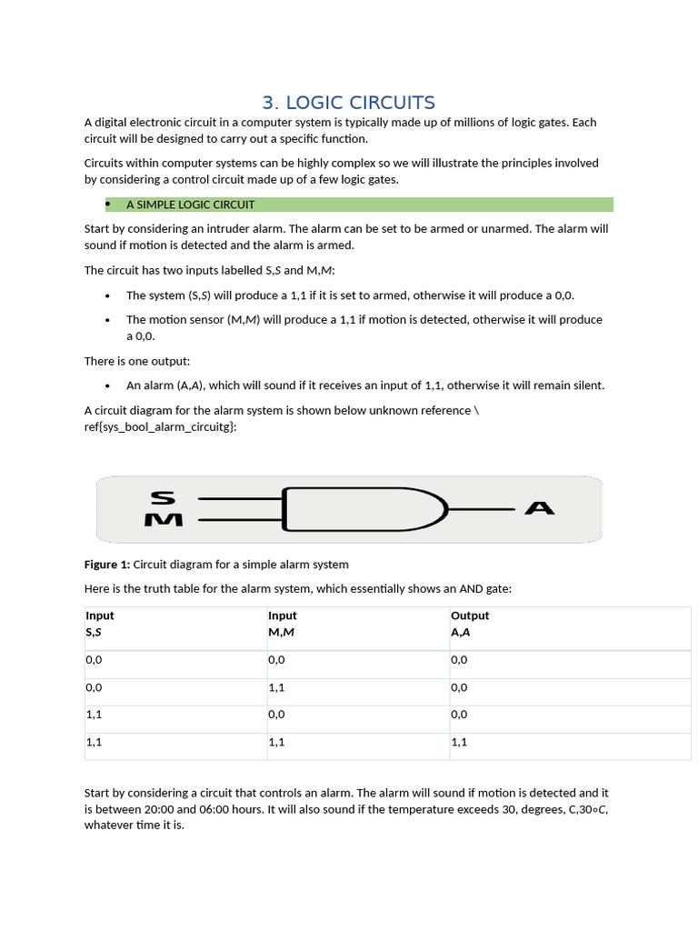 3. LOGIC CIRCUITS | PDF