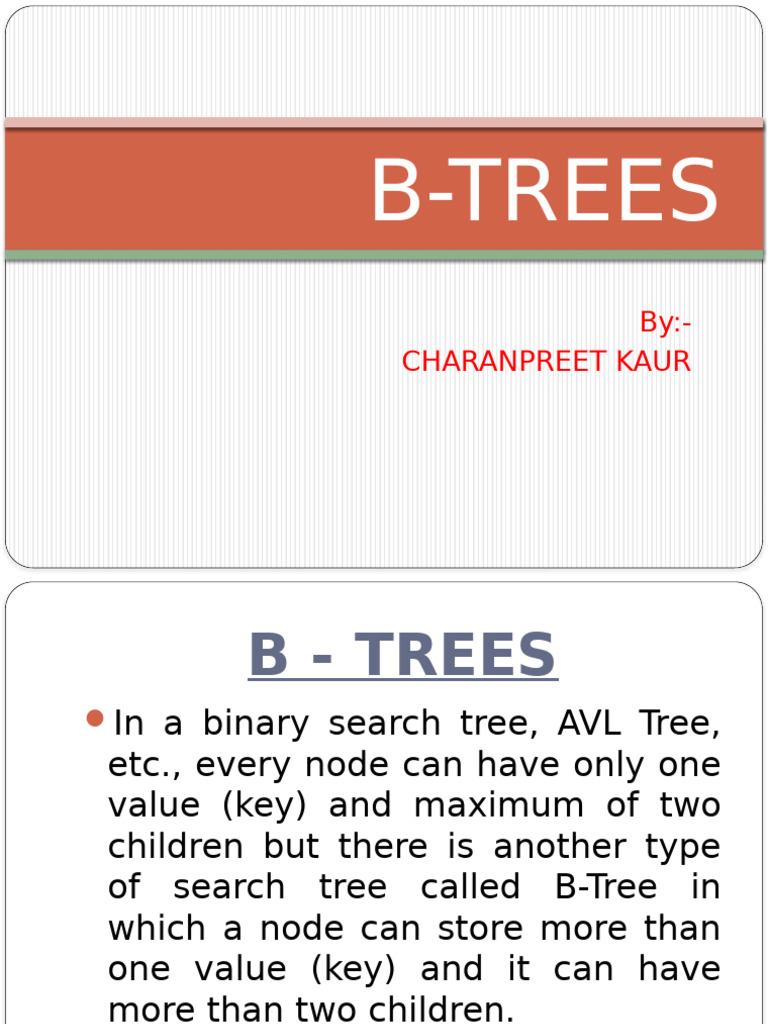 B Trees | PDF