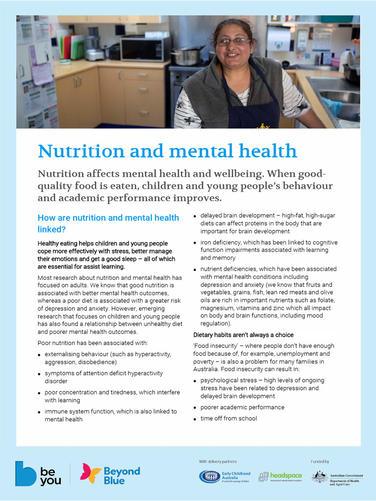 Nutrition and Mental Health | PDF