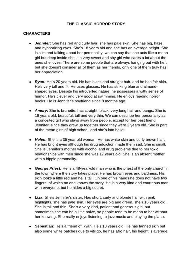 The Classic Horror Story | PDF