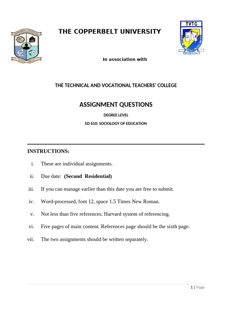 CBU Assignments | PDF