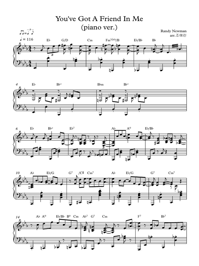 m892453 Youve Got Friend in Me - Full Score | PDF