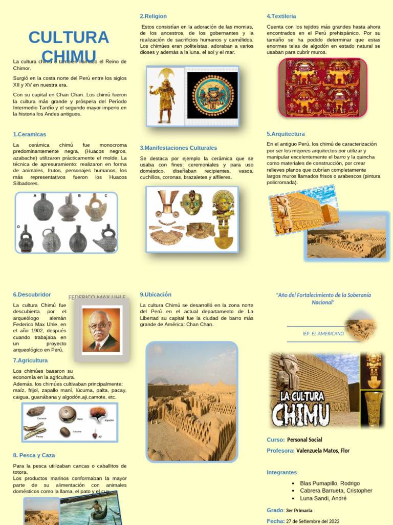 Triptico Cultura Chimu | PDF