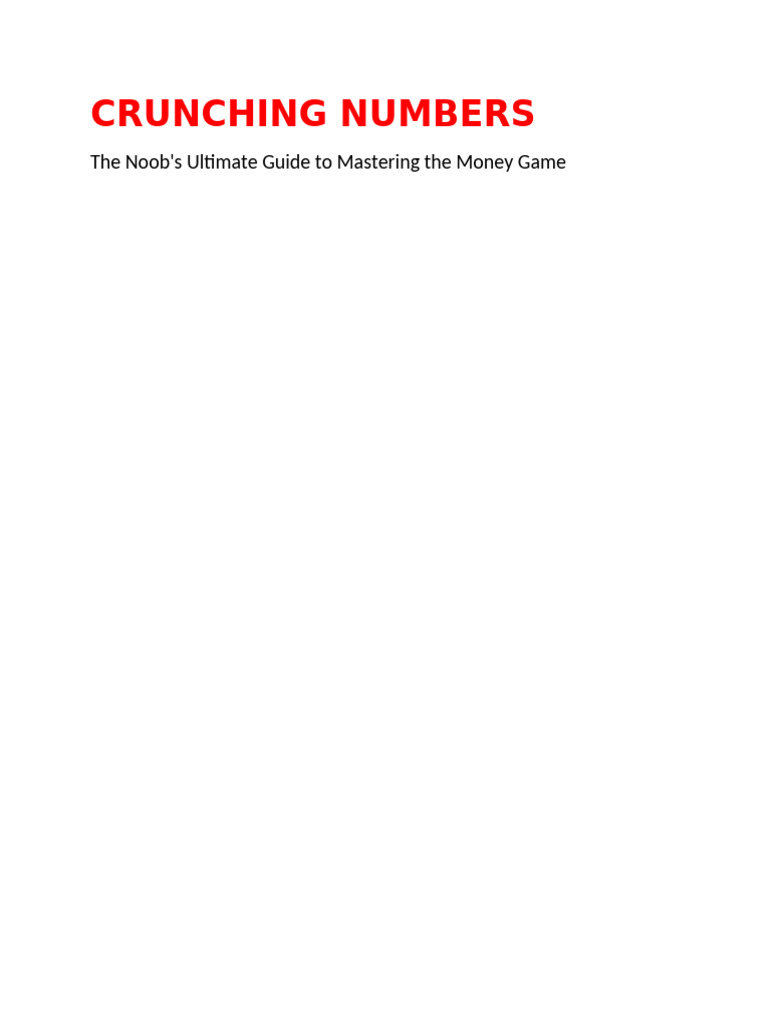 Crunching Numbers | PDF