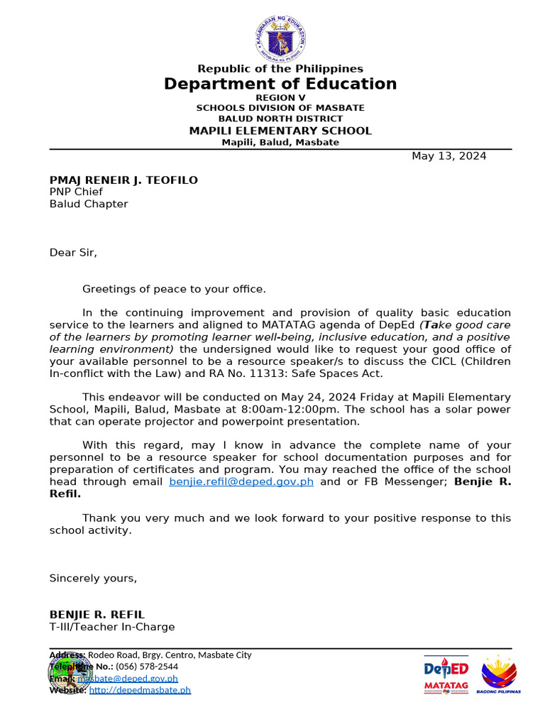 Com Letter | PDF
