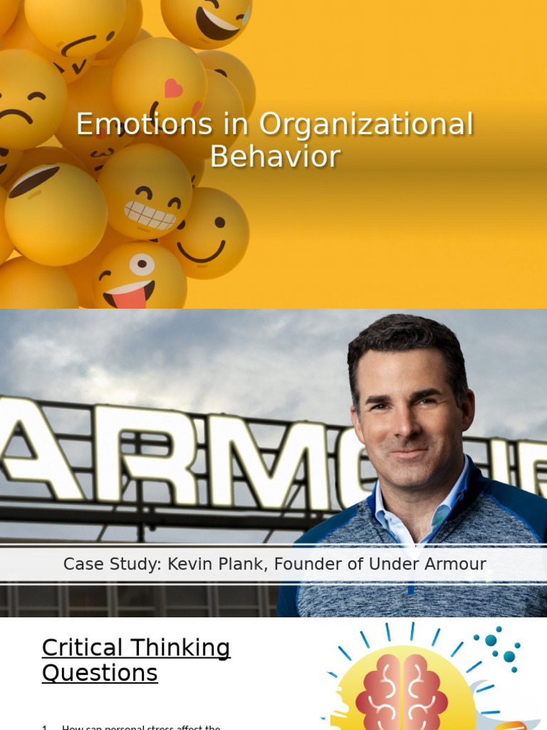 Class Week 2 Emotions in Organizational Behavior | PDF