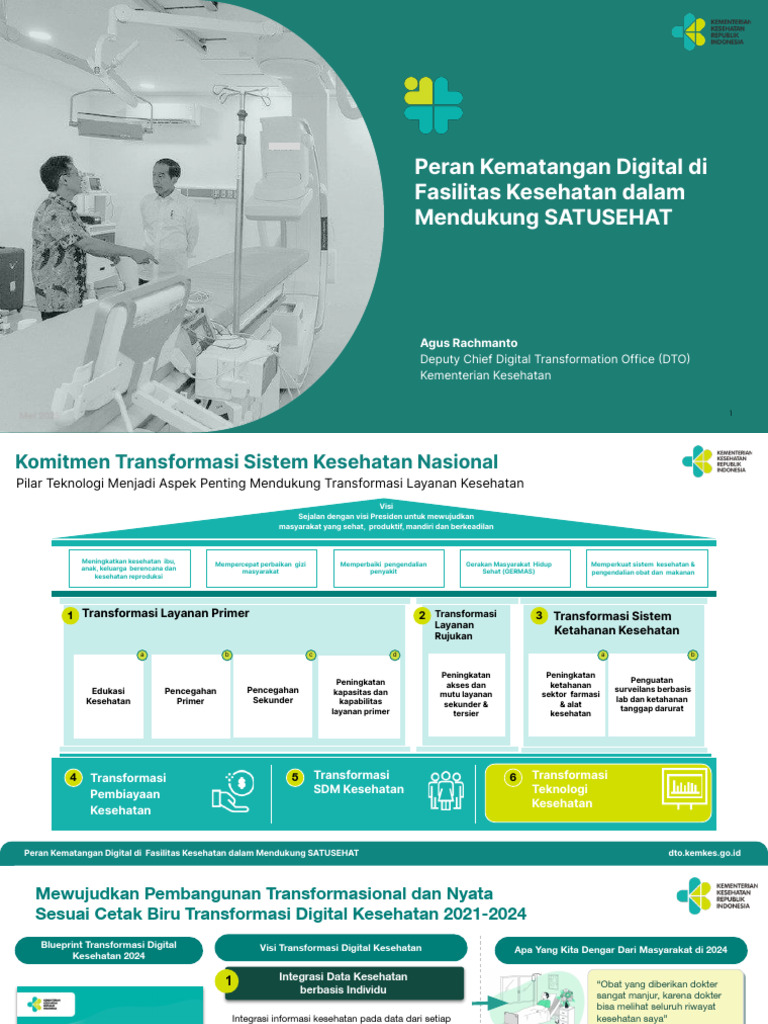 Peran Kematangan Digital Di Fasyankes Dalam Mendukung SATUSEHAT | PDF