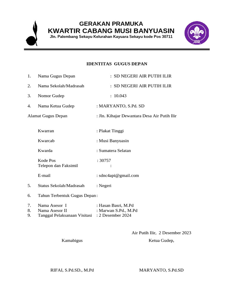 Format Identitas | PDF