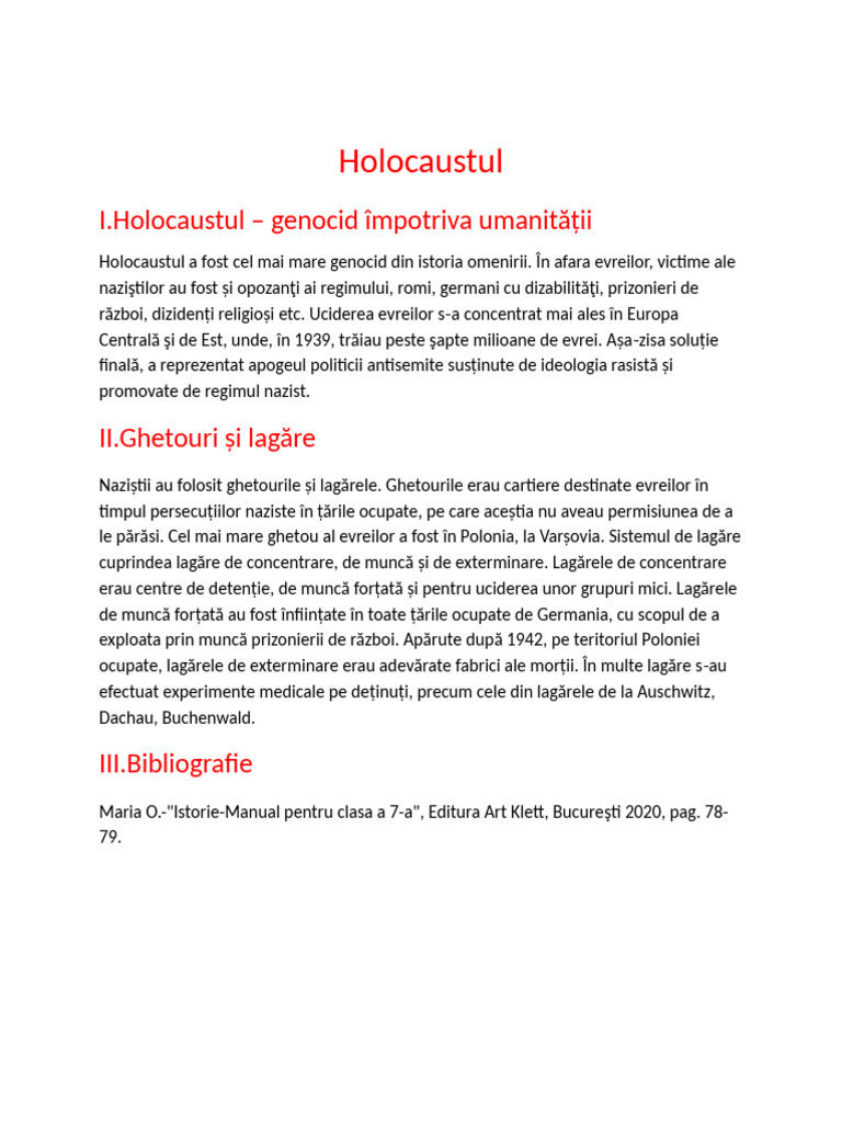 Holocaust 1 | PDF