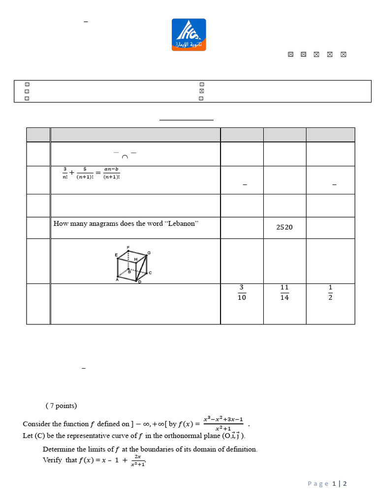 Grade 11 S Final Test | PDF | Geometry | Elementary Geometry
