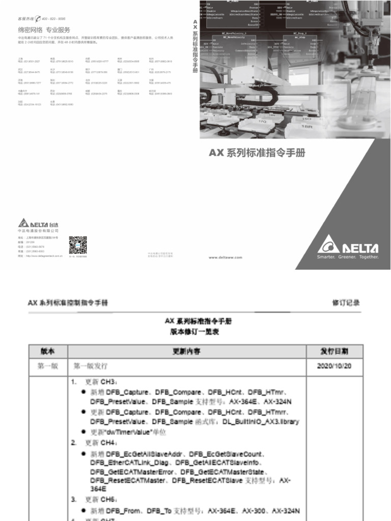Delta Ia-Osw Ax Motion Controller Pm-V1.4.0 SC 20230331 | PDF