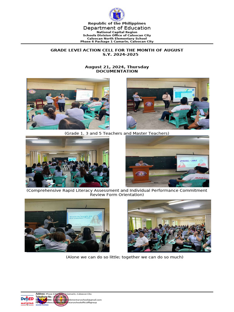 S.Y. 2024 2025 Glac Documentation Template | PDF