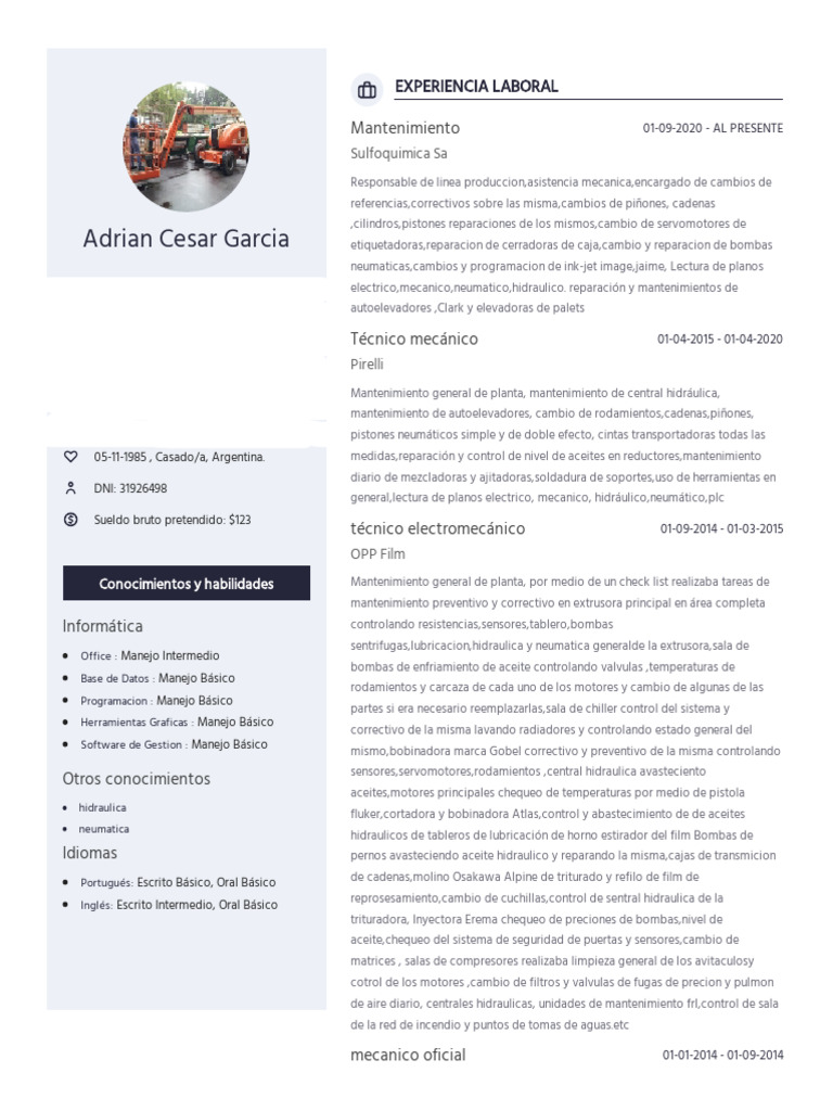 CESAR GARCÍA CV | PDF