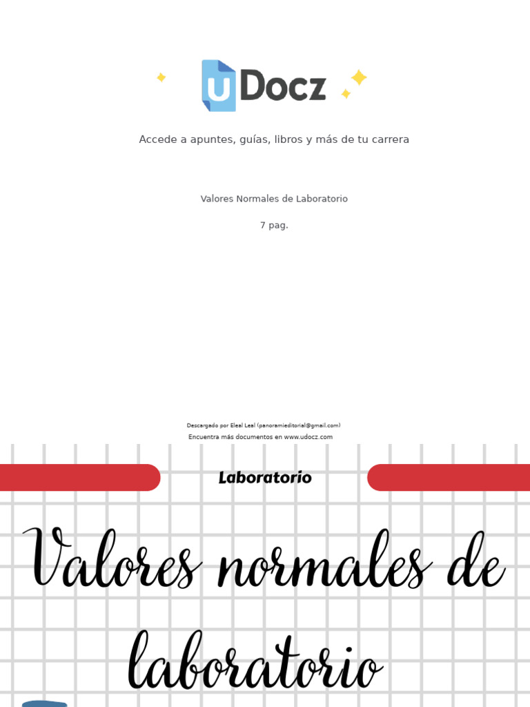 Valores Normales de 279533 Downloadable 1513628 | PDF | Coagulación ...