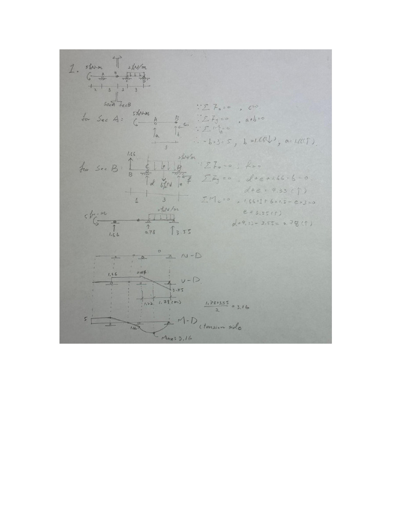 Structural Mechanics Homework 2 - Solution | PDF