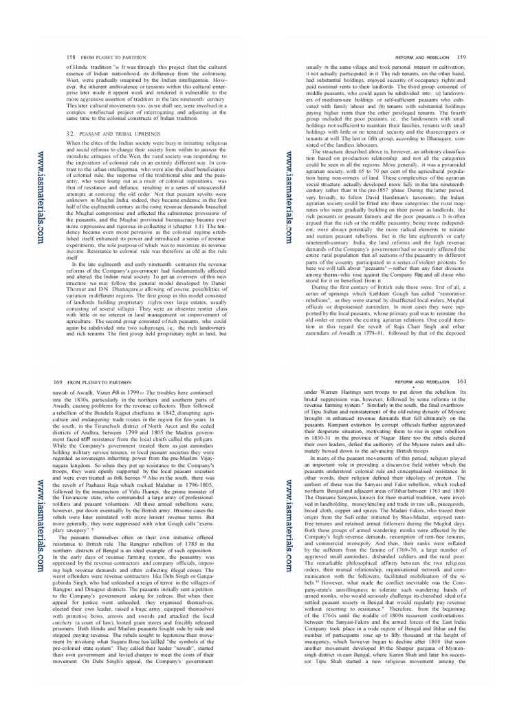 Plassey To Partition Shekar Bandopadyay Demarcation | PDF