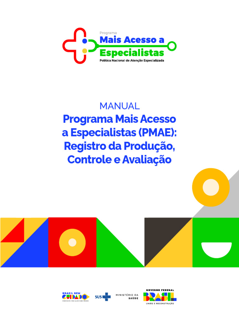 Manual PMAE - Registro Da Produção, Controle e Avaliação | PDF