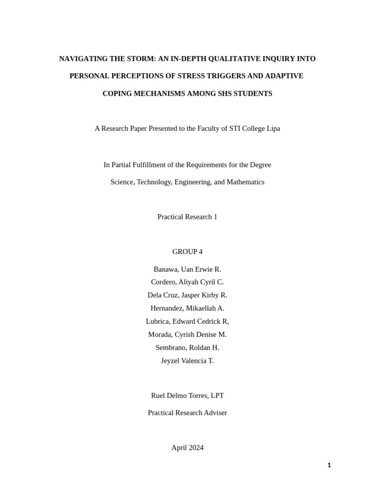 Navigating The Storm | PDF