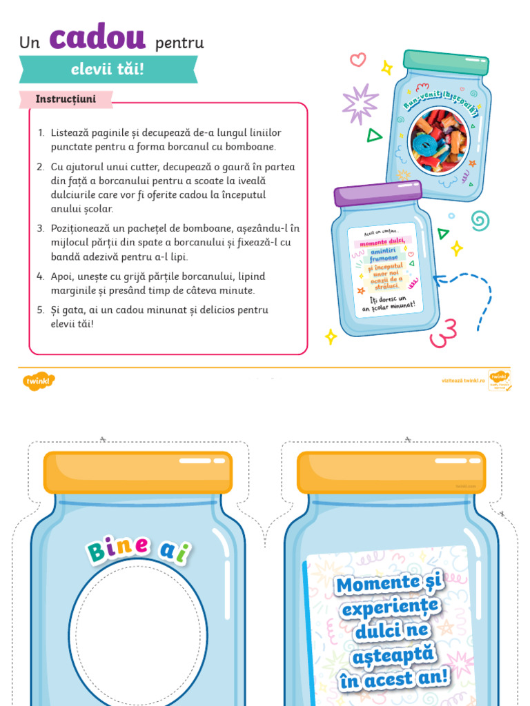 Ro1 t 1717795967 Borcanul Cu Bomboane Cadou Pentru Prima Zi de Scoala Ver 2 | PDF