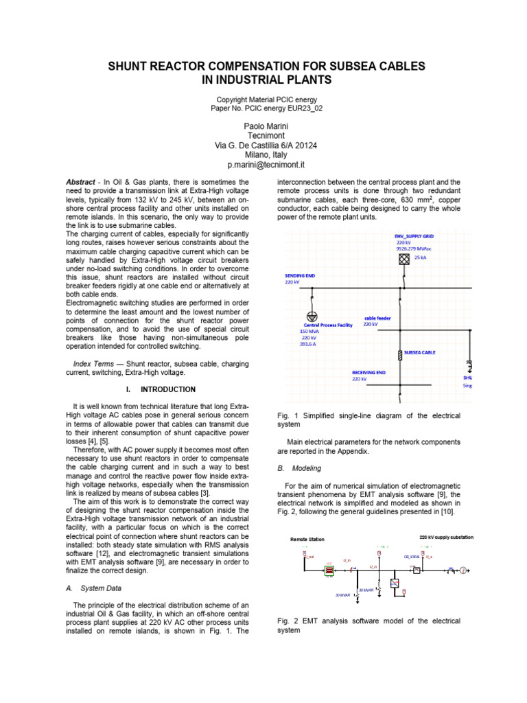 EUR23!02!1 Shunt Reactor Compensation | PDF