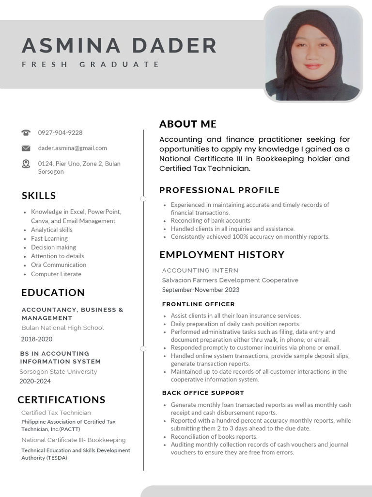 Dader Asmina Resume | PDF