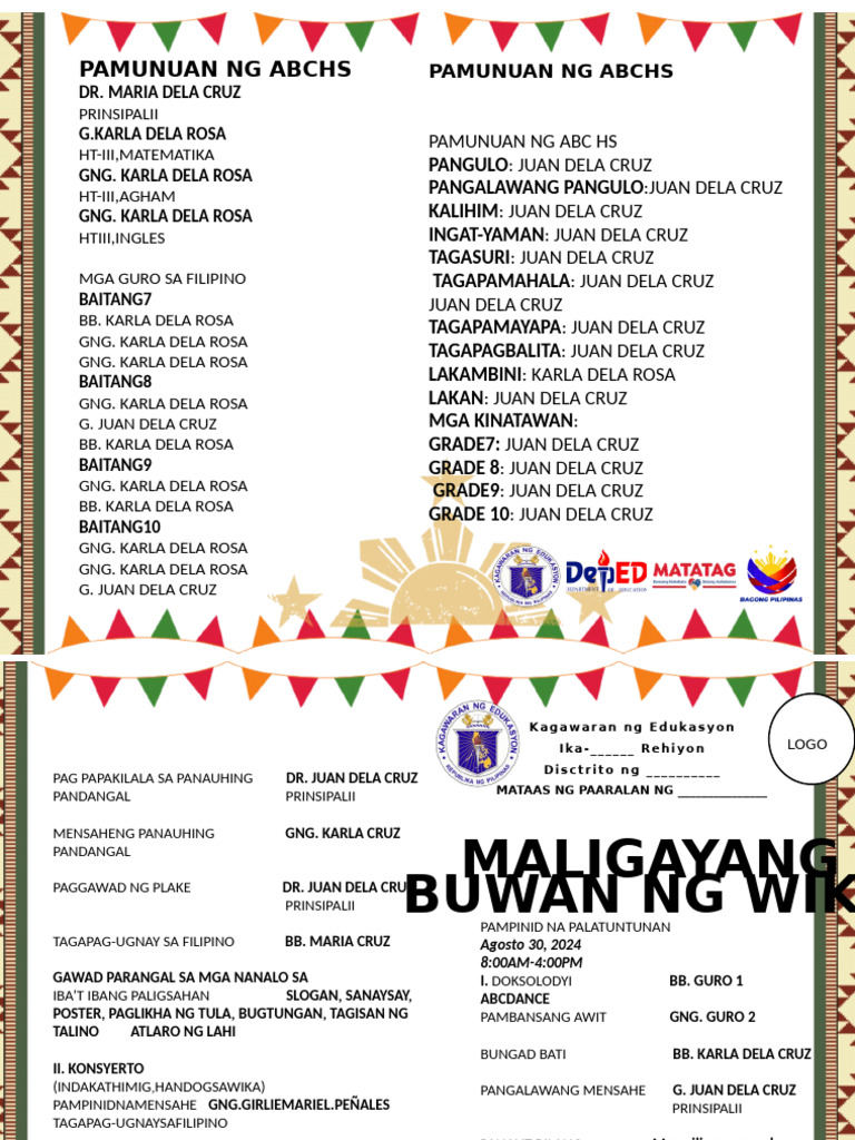 Buwan NG Wika Program | PDF