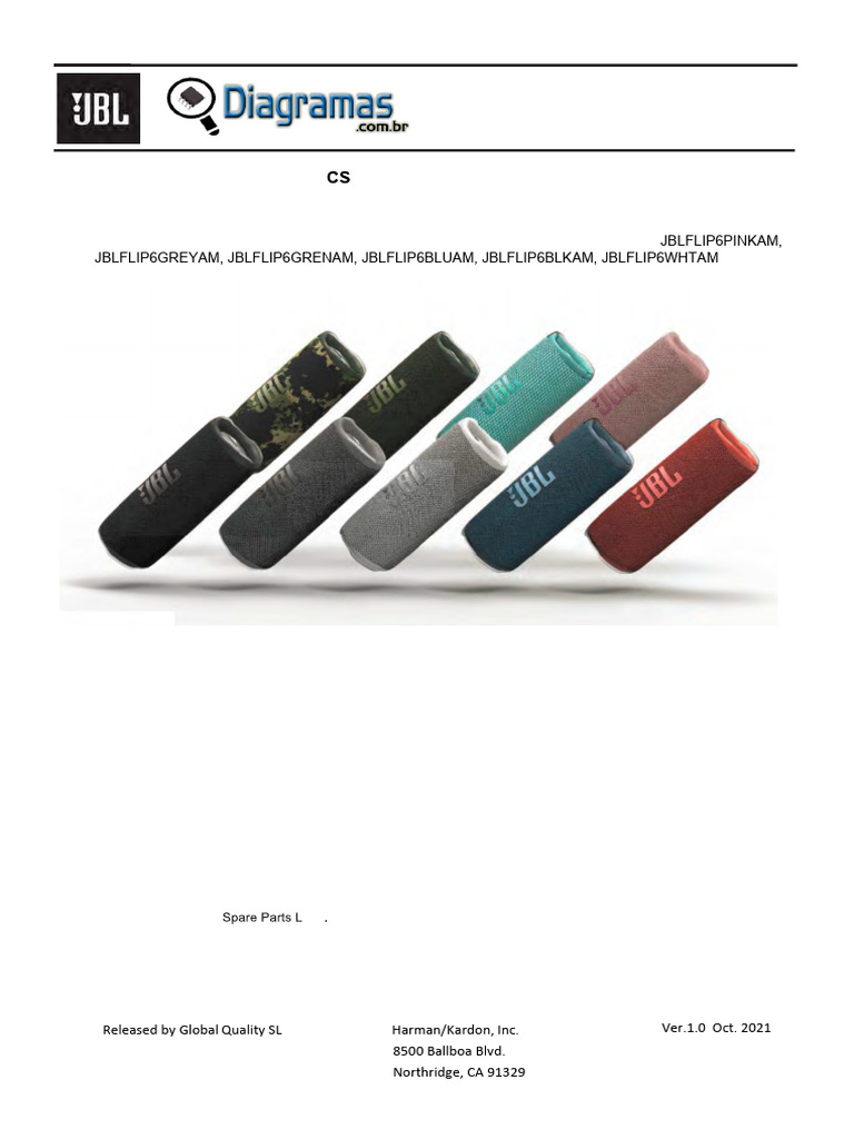 JBL Flip 6 CS - Service Manual V1.0 | PDF