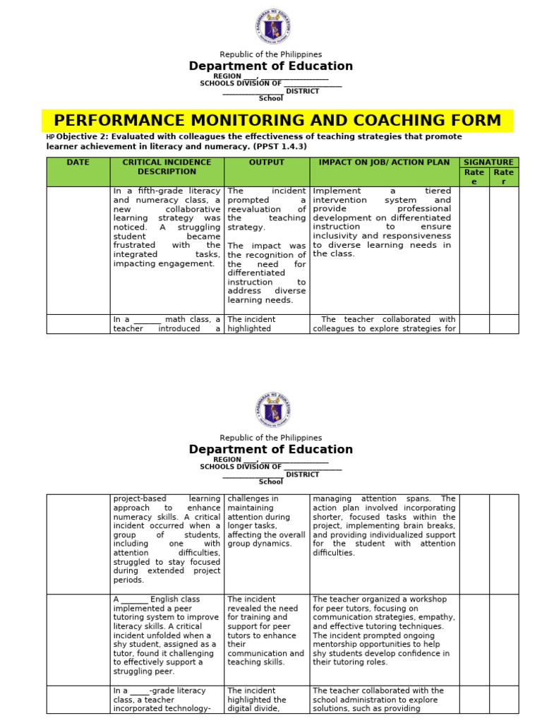 HP Objective 2 PMCF | PDF