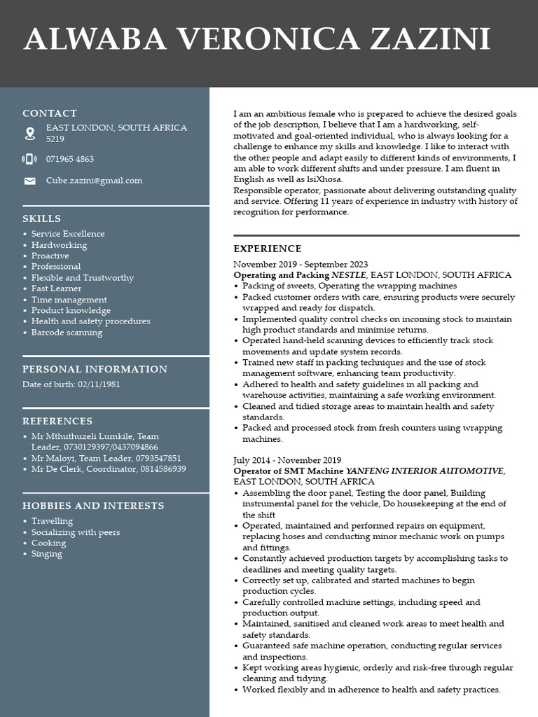 CV + DOCUMENTS | PDF