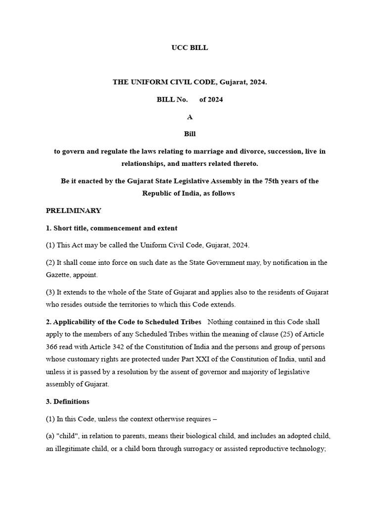 Preliminary Ucc Bill | PDF