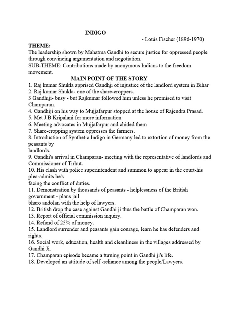 Indigo Notes | PDF