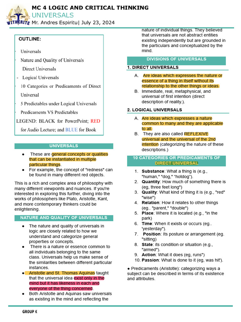 MC4-LOGIC-AND-CRITICAL-THINKING.docx | PDF