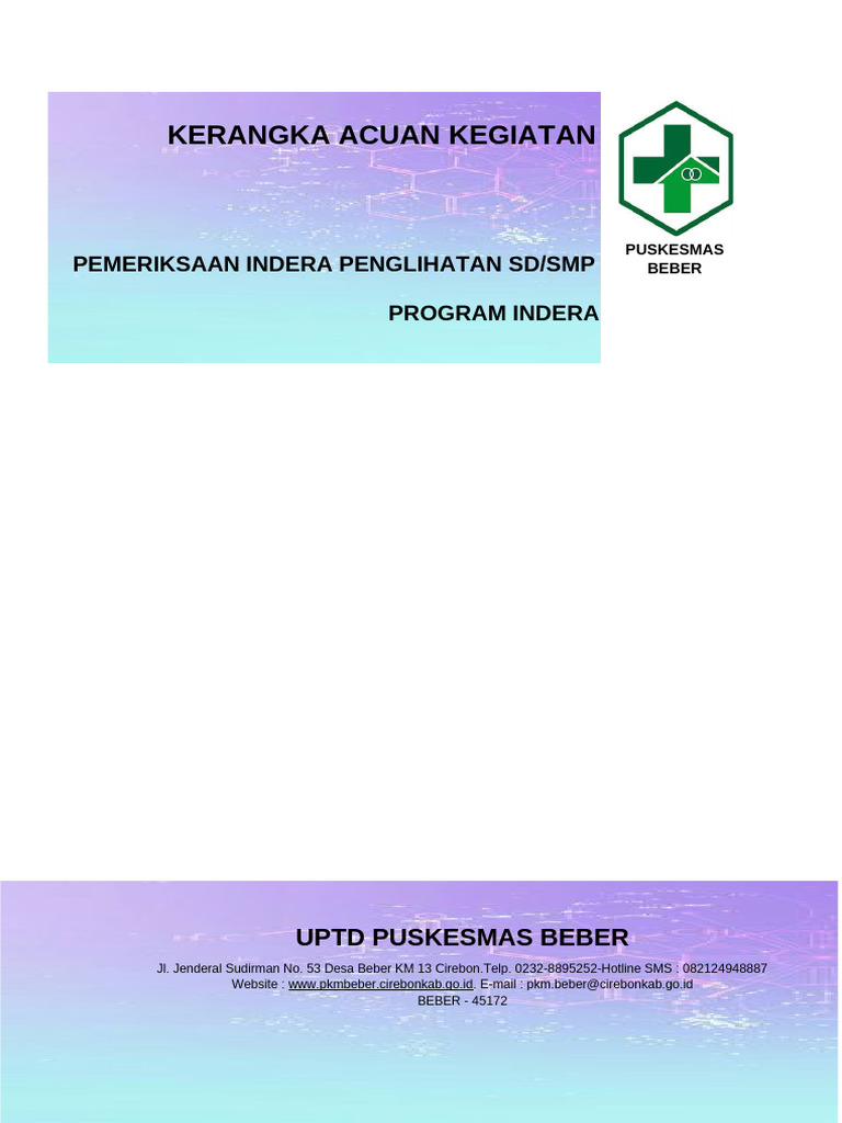 KAK Pemeriksaan Indera Penglihatan SDSMP 2021 FX | PDF