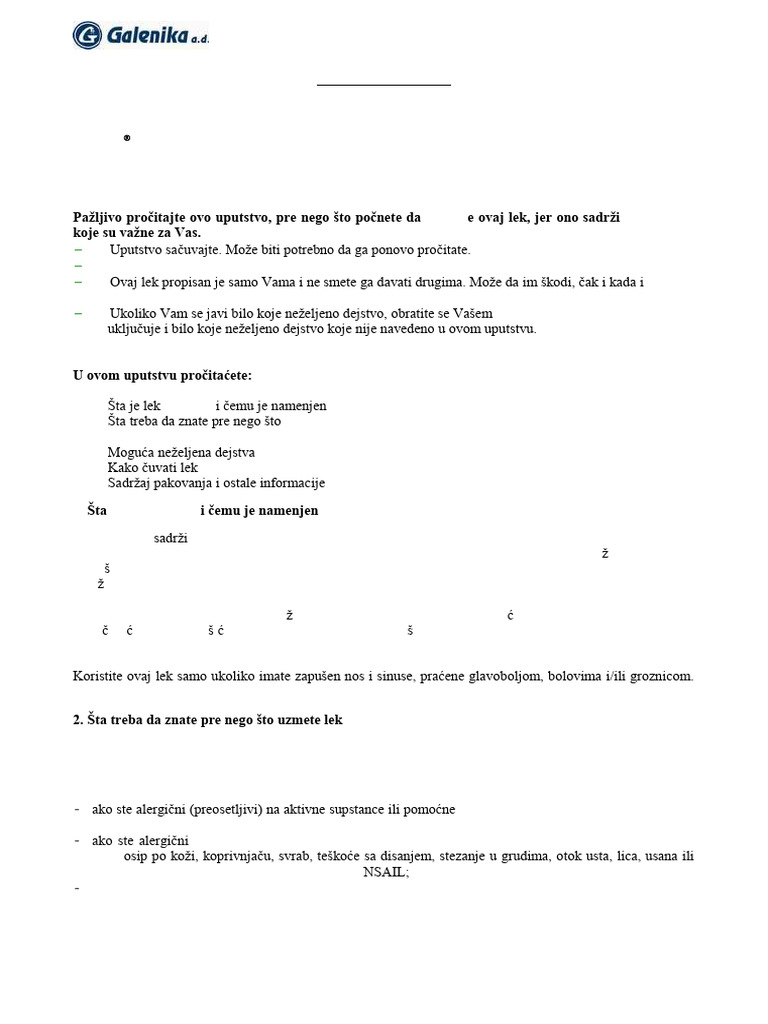 Uputstvo - Defrinol® Sirup - 30 mg100 MG - 5 ML 100 ML - Sirup ...