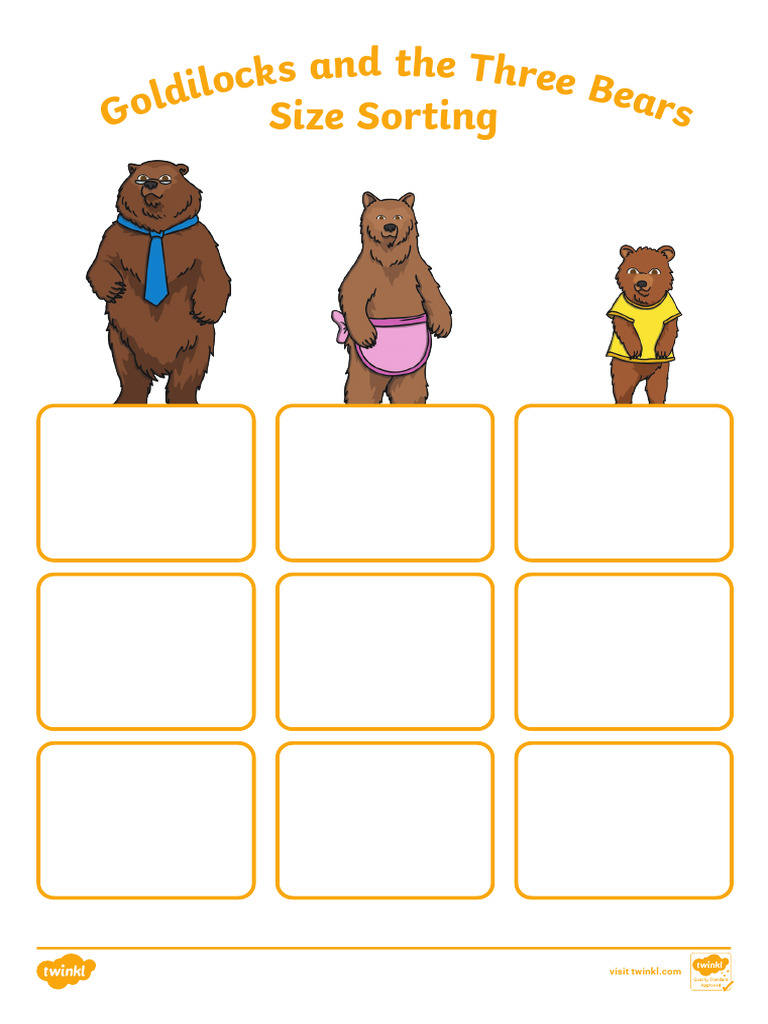 Size Sorting Goldilocks | PDF