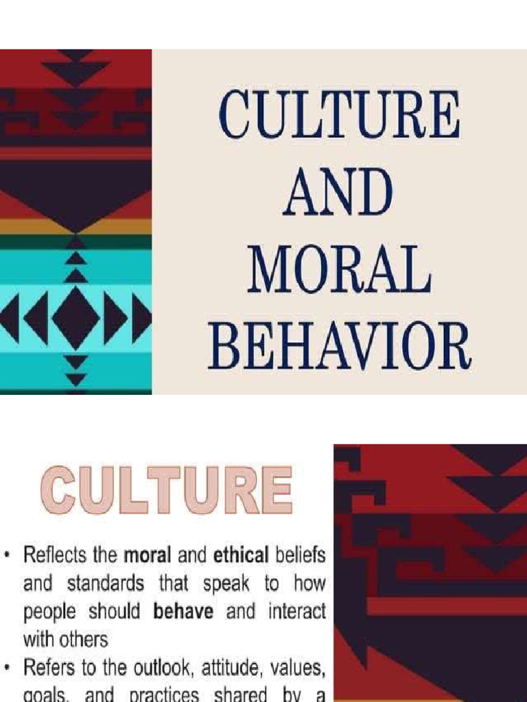 Culture and Moral Behavior | PDF