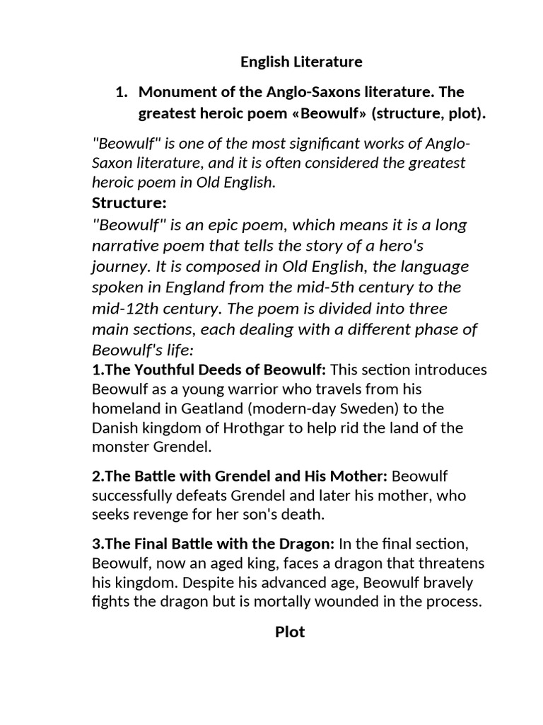 English Literature | PDF