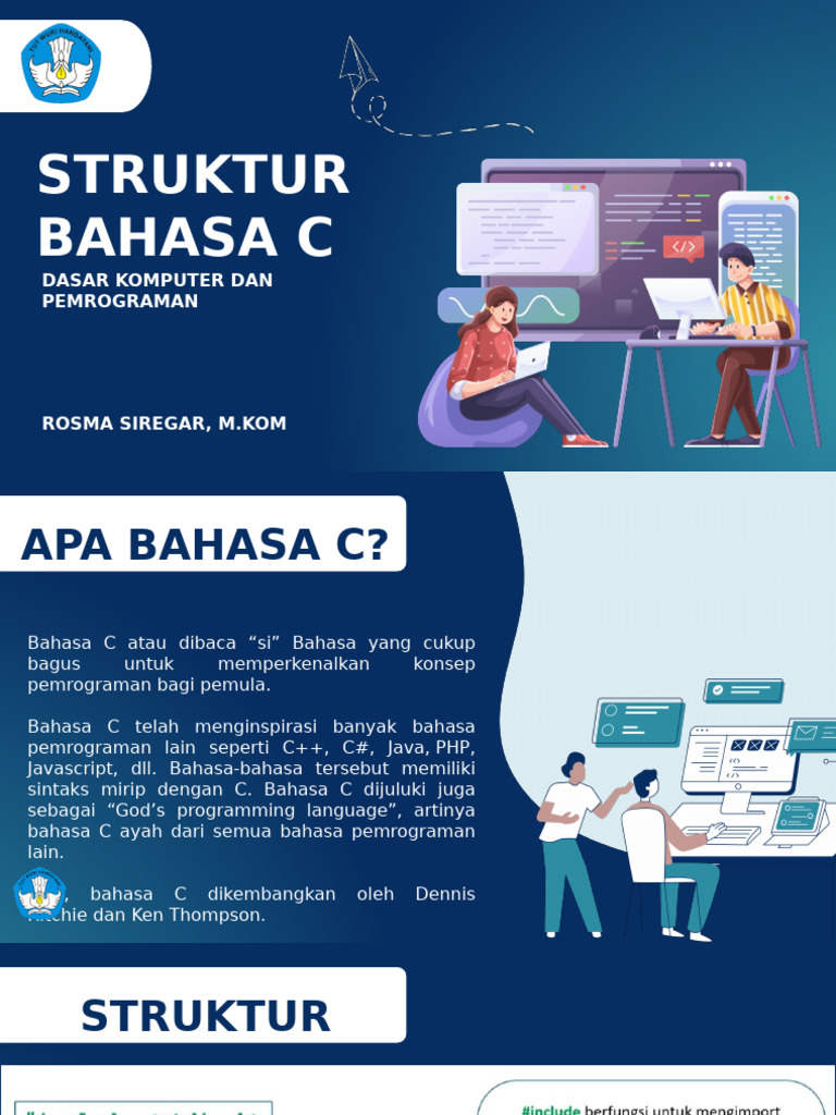 4 Dan 5. Struktur Bahasa C Dan Tipe Data | PDF | Metode & Bahan Ajar ...