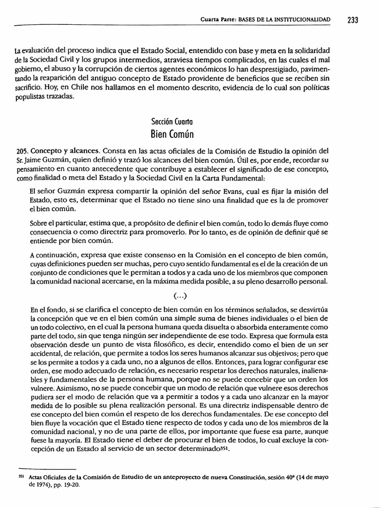 Bien Común y Deberes Del Estado | PDF