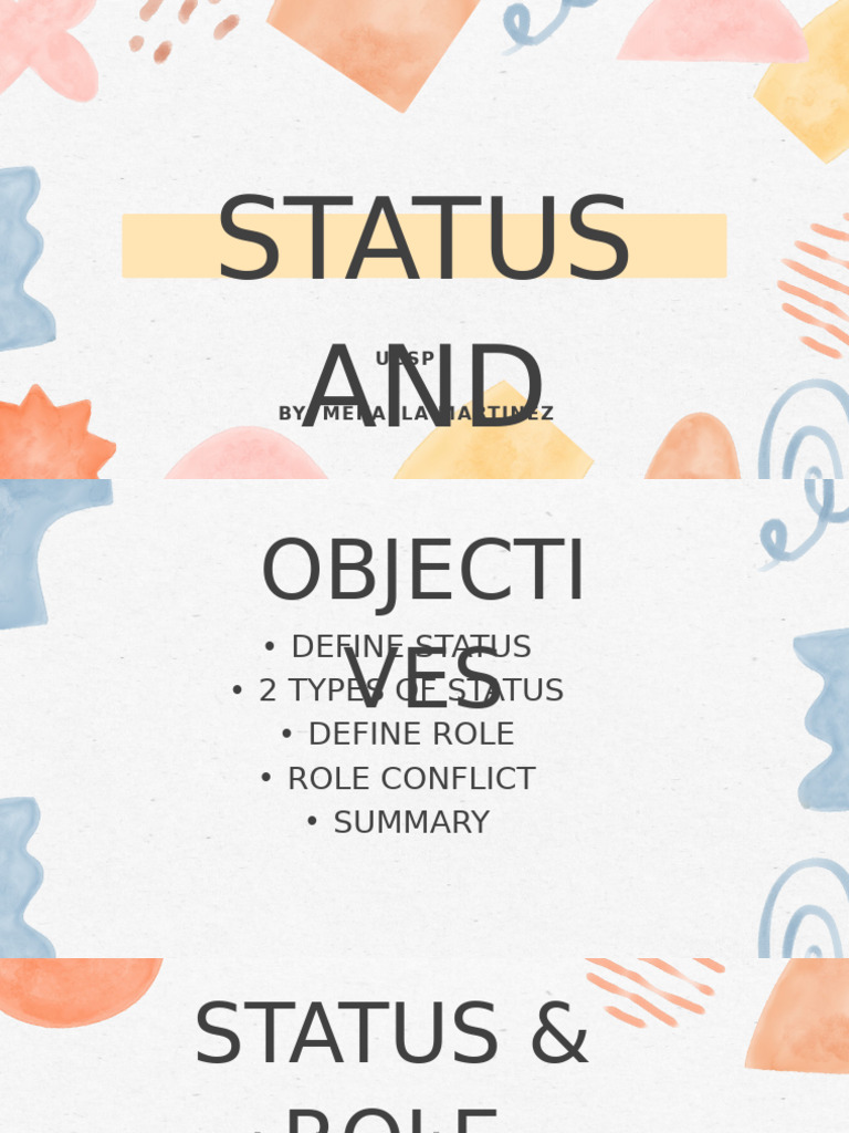 Ucsp Status Roles | PDF