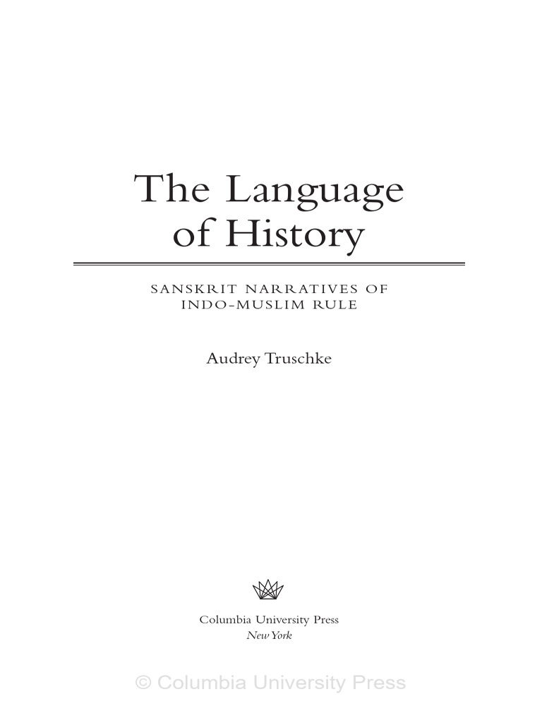 Truschke 2021 Language of History Appendix | PDF