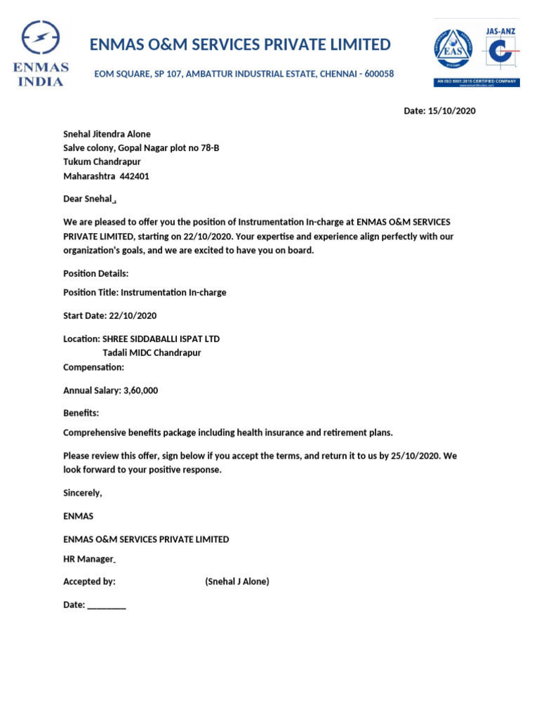 Enmas Letter Head | PDF