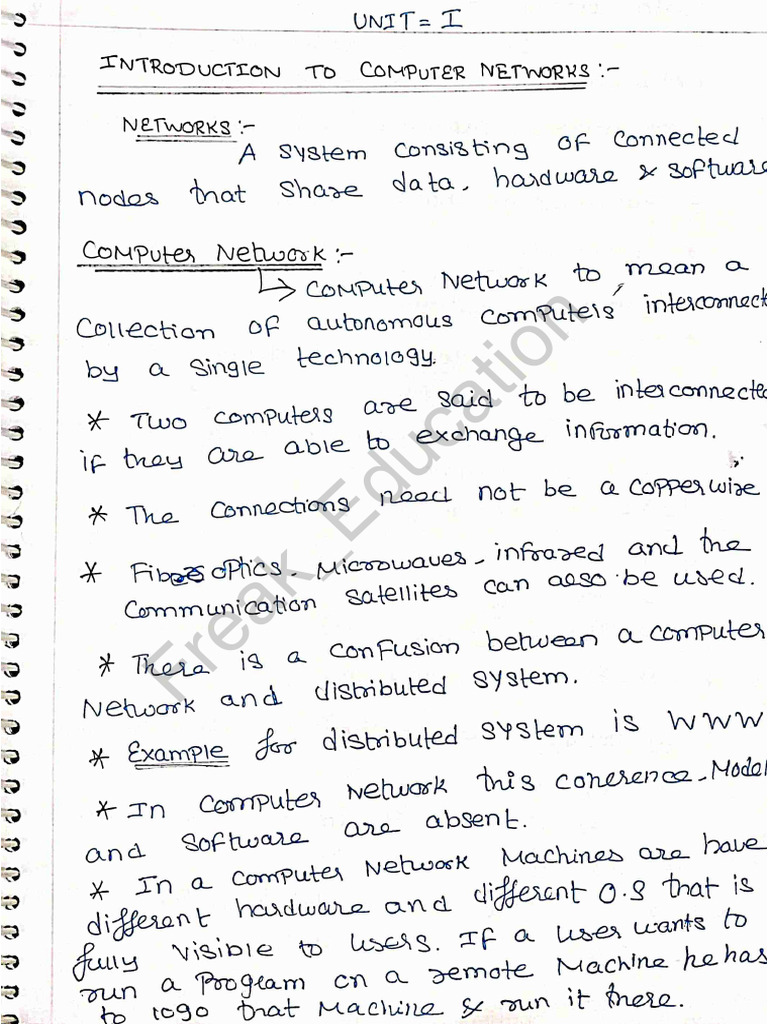 CN Handwritten Notes | PDF