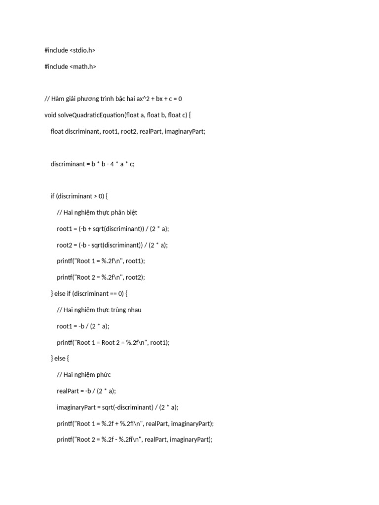 Solve Quadratic Equation | PDF