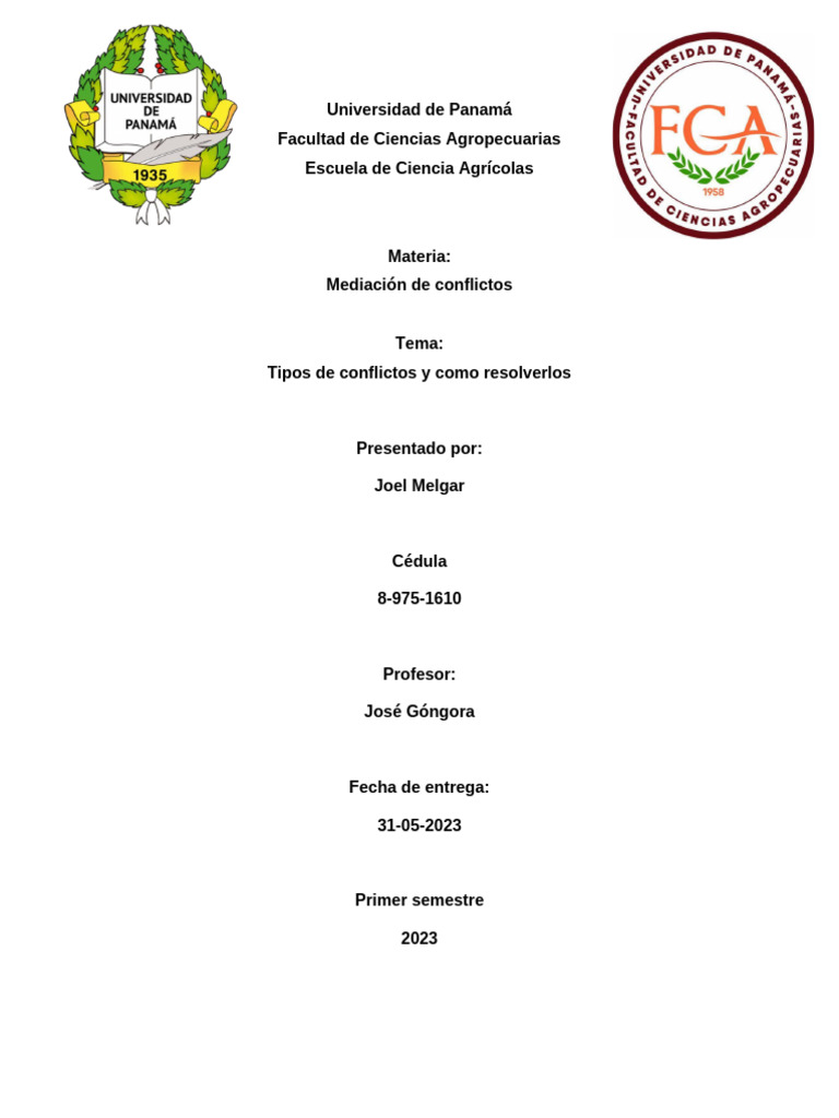 Tipos De Conflictos Pdf 6716