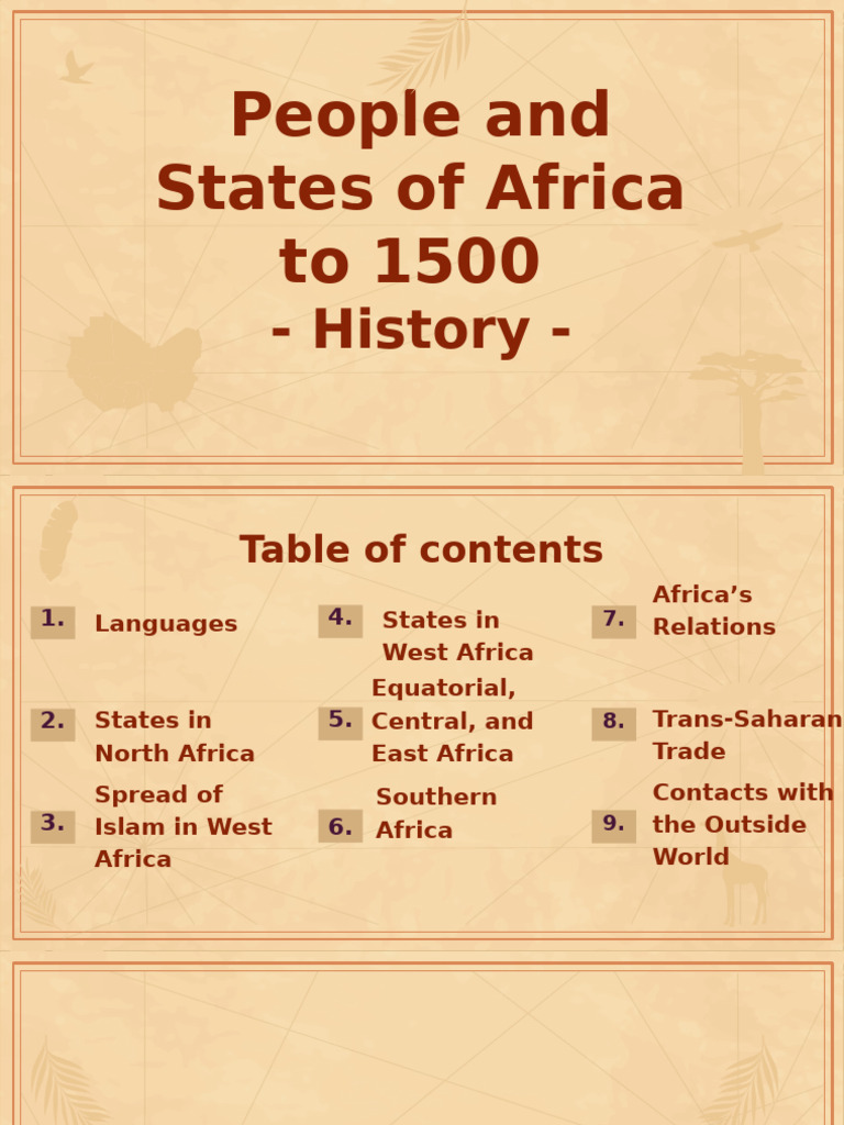 West African Empires - History - 6th Grade by Slidesgo | PDF