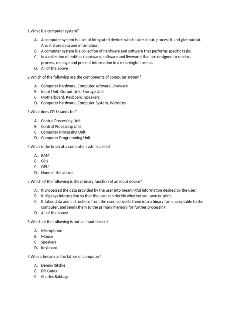 Ict Questions | PDF